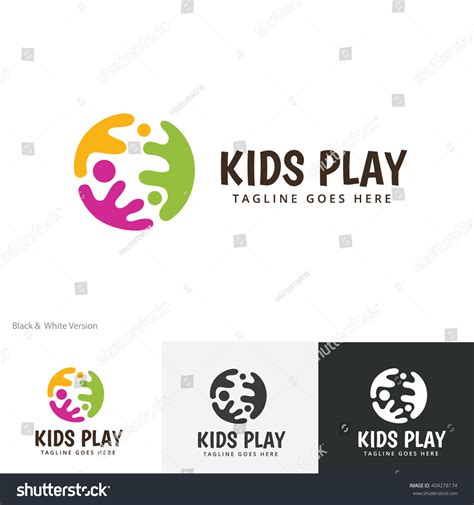 키즈 플레이 로고 템플릿 스톡 벡터로열티 프리 404278174 Shutterstock