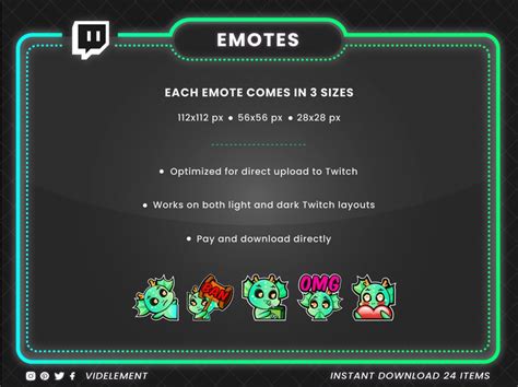 Twitch Emotes Twitch Sub Emotes Text Emotes Water Monster Etsy