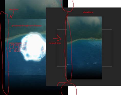 help please black lines appear when i render my r aftereffects