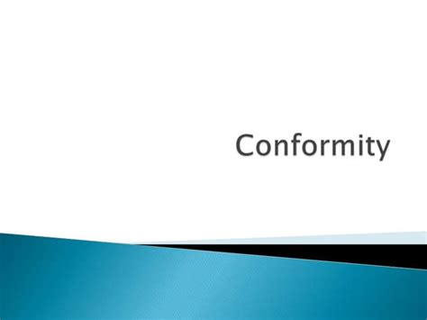 Conformity Pptx