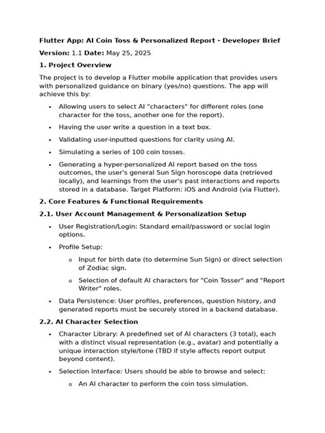 Flutter App Descrptn For Devv2 Pdf Artificial Intelligence