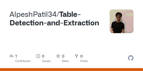 Github Alpeshpatil34 Table Detection And Extraction