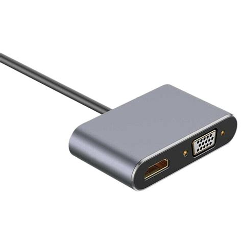 Usb Type C Hub Type C Naar Hdmi 4k Vga Adapter Rj4 Grandado