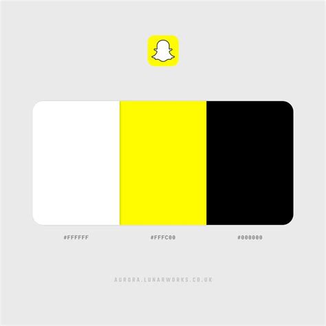 Snapchat Colour Palette Logo Color Schemes Color Design Inspiration