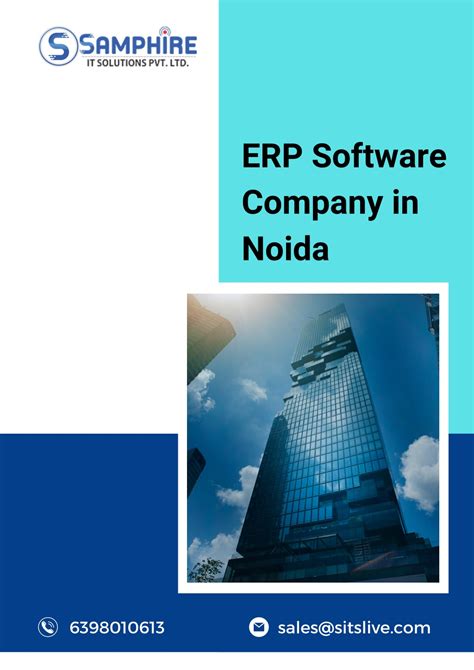 PPT ERP Software Noida ERP Software Company Delhi NCR Noida SITSLive ERP PowerPoint