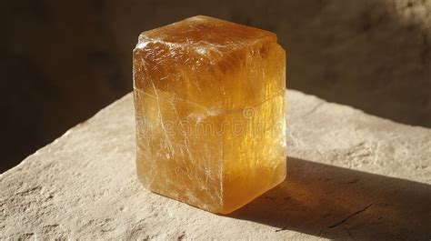 Golden Amber Hued Crystal Cube Stock Illustration Illustration Of Citrine Chakra 369746483