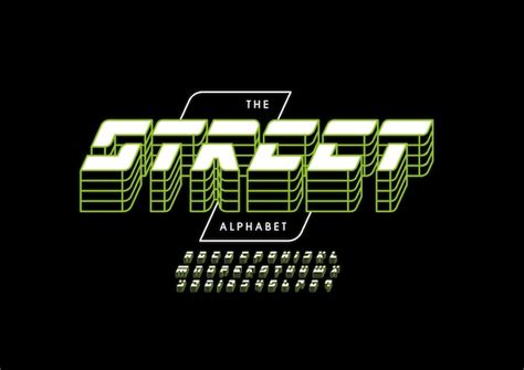 Premium Vector 3d Resample Font Effect Vector