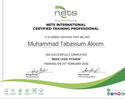 Muhammad Tabassum Aleem On Linkedin Python Share