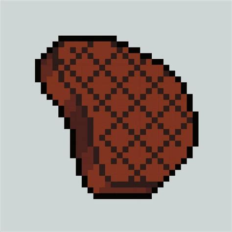 Minecraft Steak Pixel Art