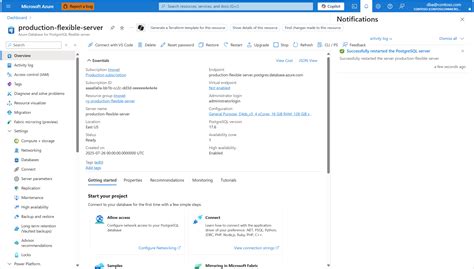 Postgresql エンジンを再起動する Azure Database For Postgresql Microsoft Learn