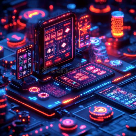 Futuristic Stock Image Of A Glowing Circuit Board Symbolizing Advanced Technology Innovation