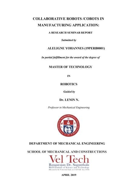 Collaborative Robots The Future Of Manufacturing Pptx Robotics Technology And Computing