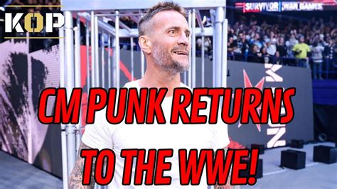 Cm Punks Returns To Wwe Youtube