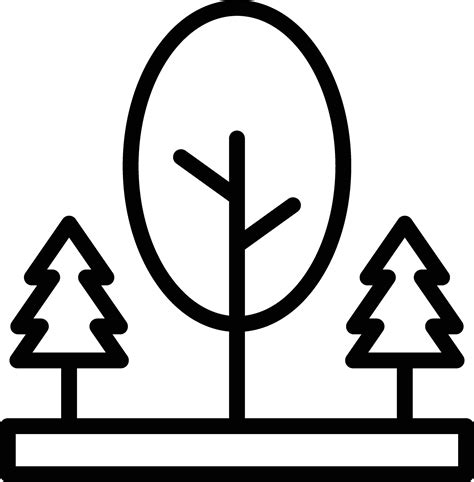 Tree Landscape Vector Icon 36416301 Vector Art At Vecteezy