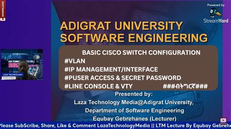 Basic Cisco Switch Configuration Youtube