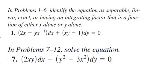 Solved For Both Questions Identify The Equation As