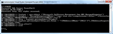파워쉘 Tcp포트 변경 Sql 프로그래밍 배우기 Learn Sql Programming
