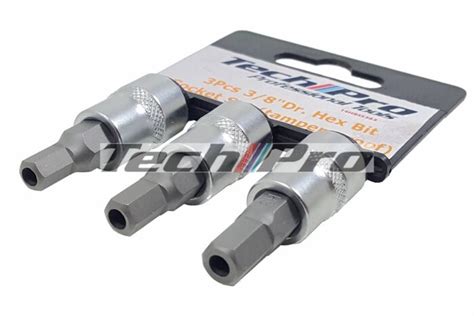 Sk 031 Allen Key Hex Socket Set 3 Pcs Tech Pro Professional Tools