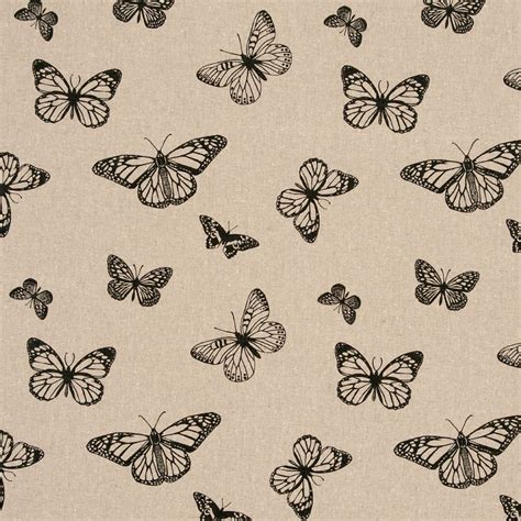 Butterfly Black On Linen Oilcloth Pvc Tablecloths And Vinyl Tablecloths