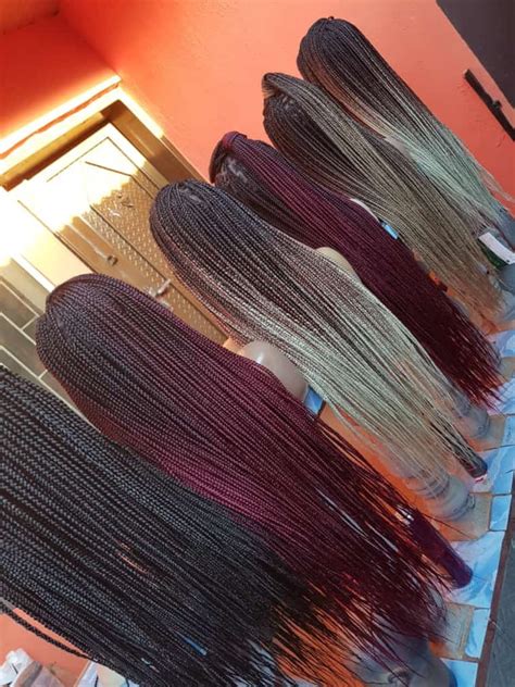 Full Lace Ombre Box Braided Wigs Etsy