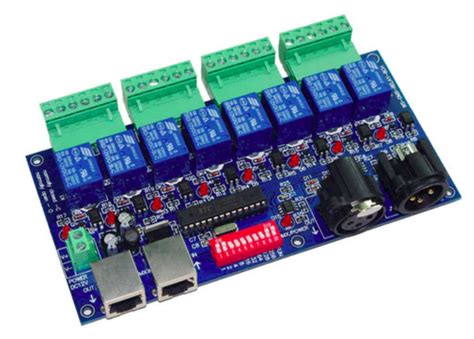 Carte Relais DMX 8 Canaux Prozic Com