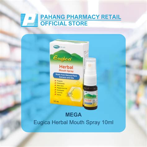 Mega Eugica Herbal Mouth Spray 10ml Shopee Malaysia