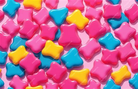 Premium Photo Beautiful Colourful Gummy Candy Blob Background Texture