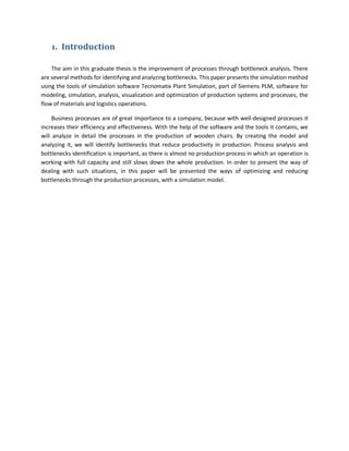 Method For Analysing Bottlenecks And Improvements Using Simulation PDF Mechanical And