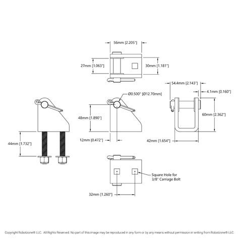 Servocity Universal Mounting Bracket For Super Duty Linear Actuator Robotshop