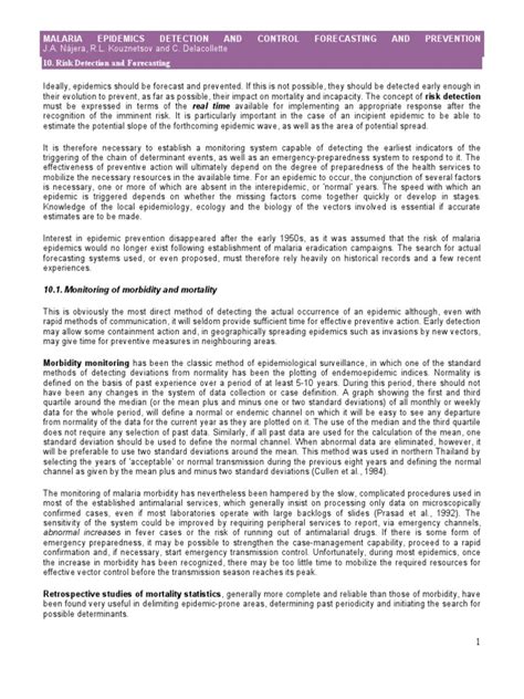 Malaria Epidemics Detection And Control Pdf Malaria Epidemics