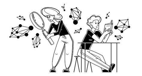 과학자들은 과학 분자를 발견하고 실험 벡터 개요 그림 실험실 과학 연구 또는 발명 교육을 만듭니다 개성 개념에 대한 스톡 벡터 아트 및 기타 이미지 Istock