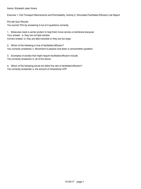 Pex 01 02 Pdf Cell Membrane Diffusion