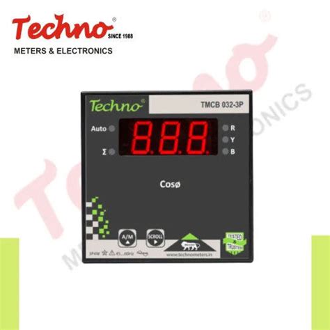 gray three phase digital programmable power factor meter at best price