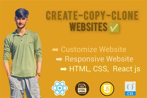 clone any website in html css react js by zohaibexpertise fiverr