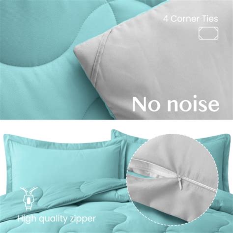 Lightweight Reversible Microfiber Down Alternative Comforter Set King Kroger