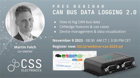 Css Electronics On Linkedin Can Bus Data Logging 2 0 [free Webinar 2023]