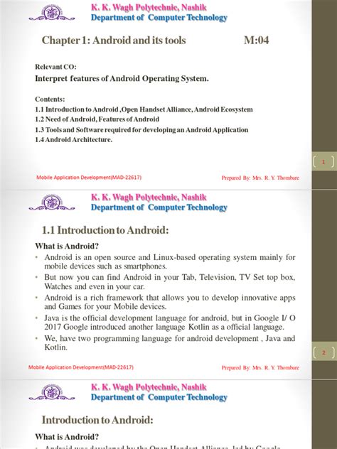 android and its tools pdf android operating system application software