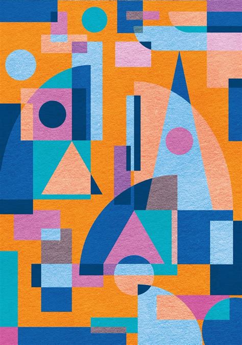 Abstract Art In Geometric Shapes On Behance Abstract Geometric Art
