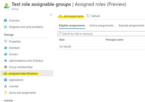Azure Assign Aad Administrative Roles To Aad Group Stack Overflow