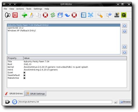 How To Edit Grub Settings With Gui Tool Qgrubeditor Nixcraft