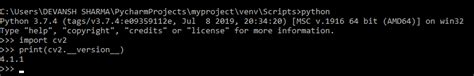 OpenCV Python库安装 极客笔记