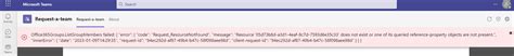 Office365groups List Group Members Failed · Issue 386 · Officedevmicrosoft Teams Apps