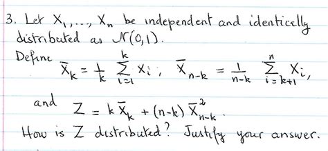 Solved Let X1xn Be Independent And Identically
