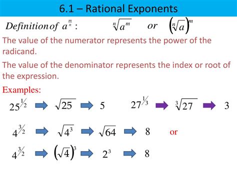 PPT Rational Exponents PowerPoint Presentation Free Download ID