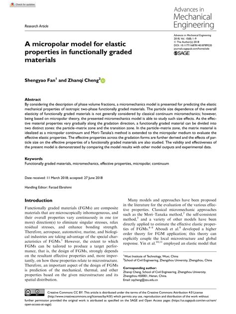 Pdf A Micropolar Model For Elastic Properties In Functionally Graded Materials