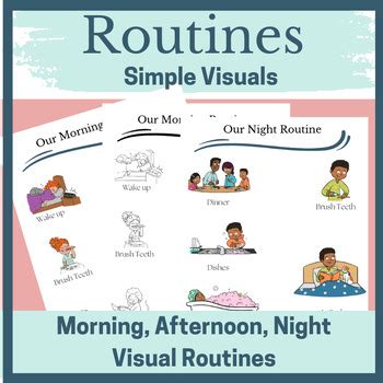 Visual Routines For Morning Afternoonnight For Abaasd Sped And Bcba