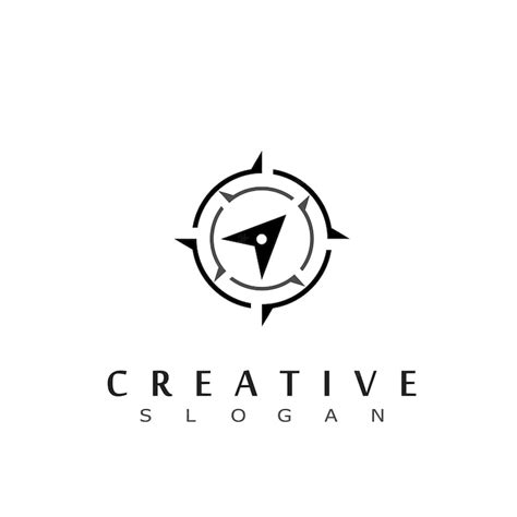 Premium Vector Creative Compass Concept Logo Design Template