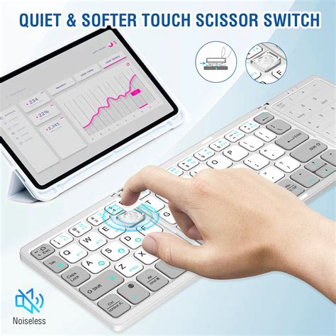 Wireless Foldable Keyboard Perfect For Laptop And Tablet