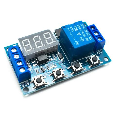Timer Relay DC 6V 30V Single Channel Power Relay Module With Adjustable Timing Cycle