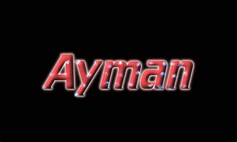 Ayman Лого Бесплатный инструмент для дизайна имени от Flaming Text